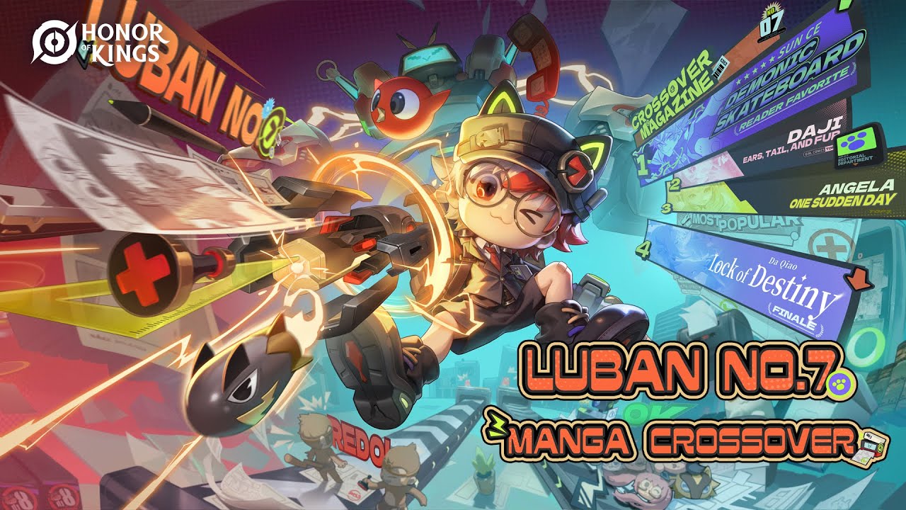 New Skin: Luban No.7-Manga Crossover l Honor of Kings - YouTube