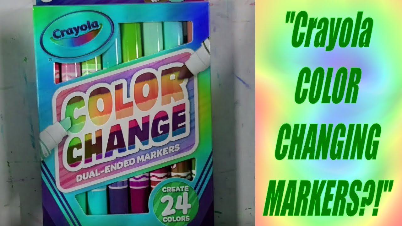 Crayola Color Changing Markers Review - YouTube