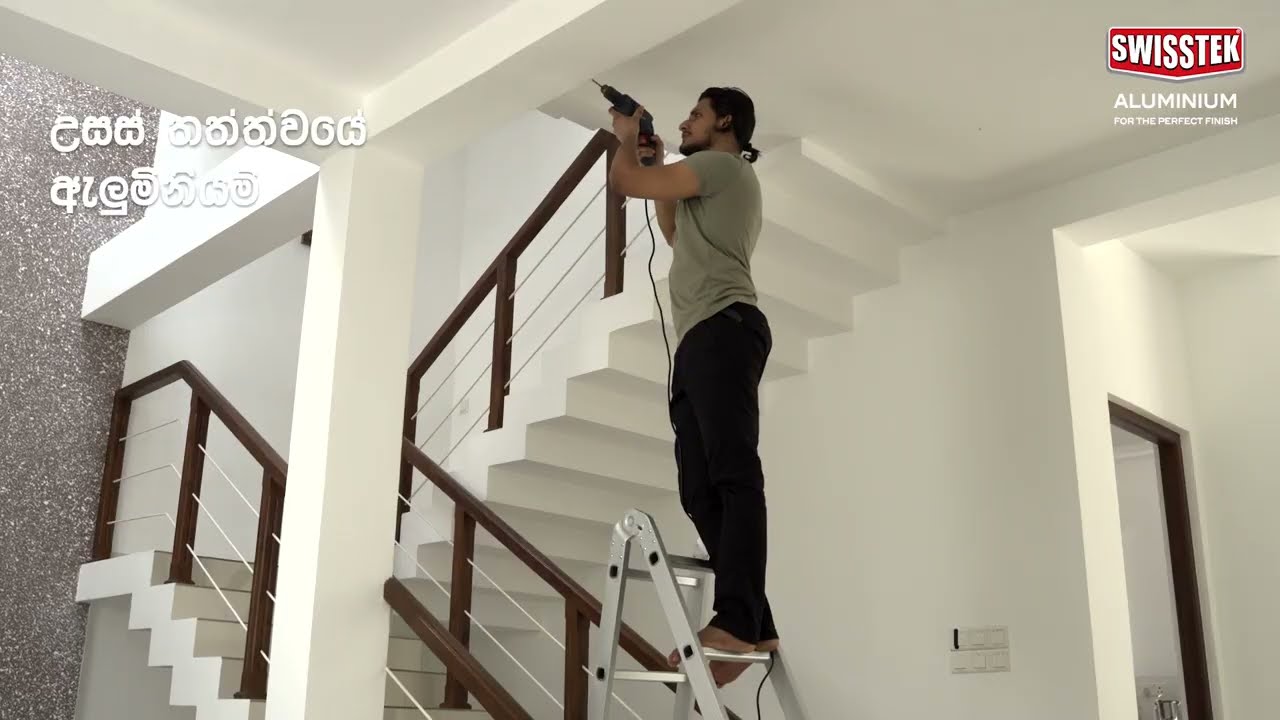 Swisstek Aluminium Multi-Purpose Ladders - YouTube