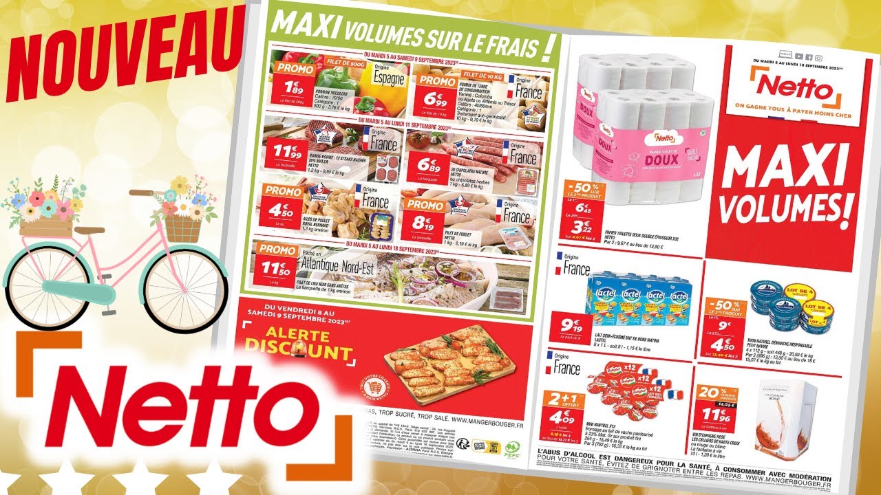 catalogue NETTO du 5 au 18 septembre 2023 🔥 MAXI VOLUME CHEZ NETTO ...