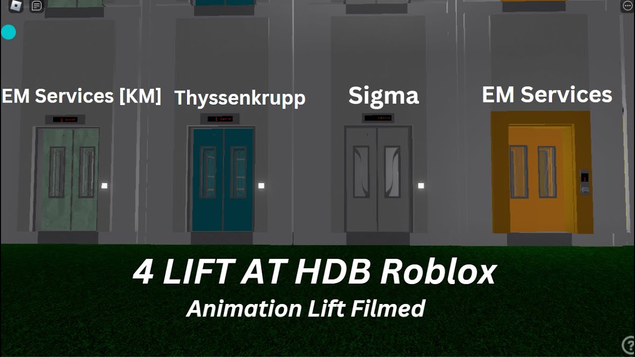 4 LIFT Elevator At HDB Lift Roblox YouTube