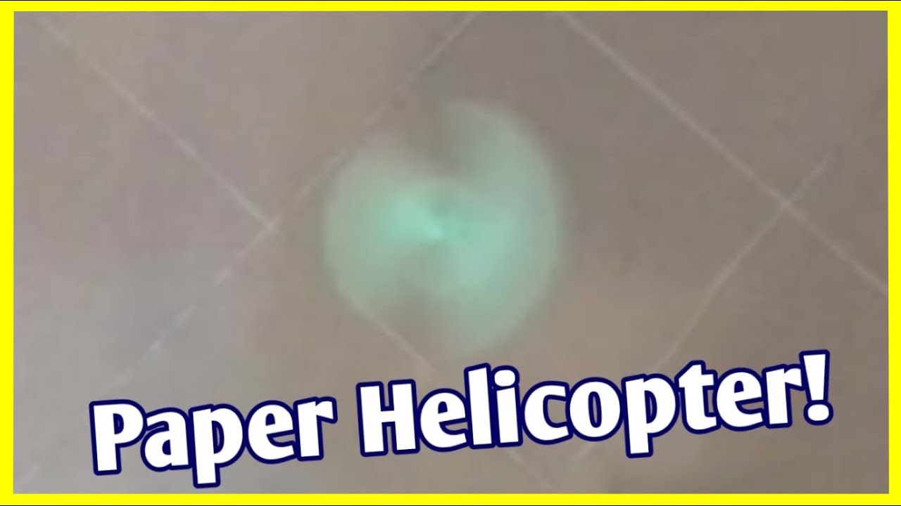 How to make an easy Paper Helicopter - YouTube