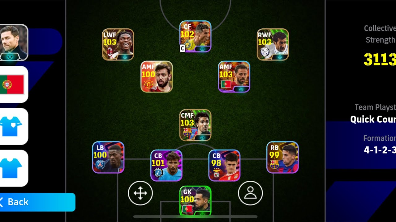 Let’s Create Highest Rated Portugal National Squad in Efootball 2024 ...
