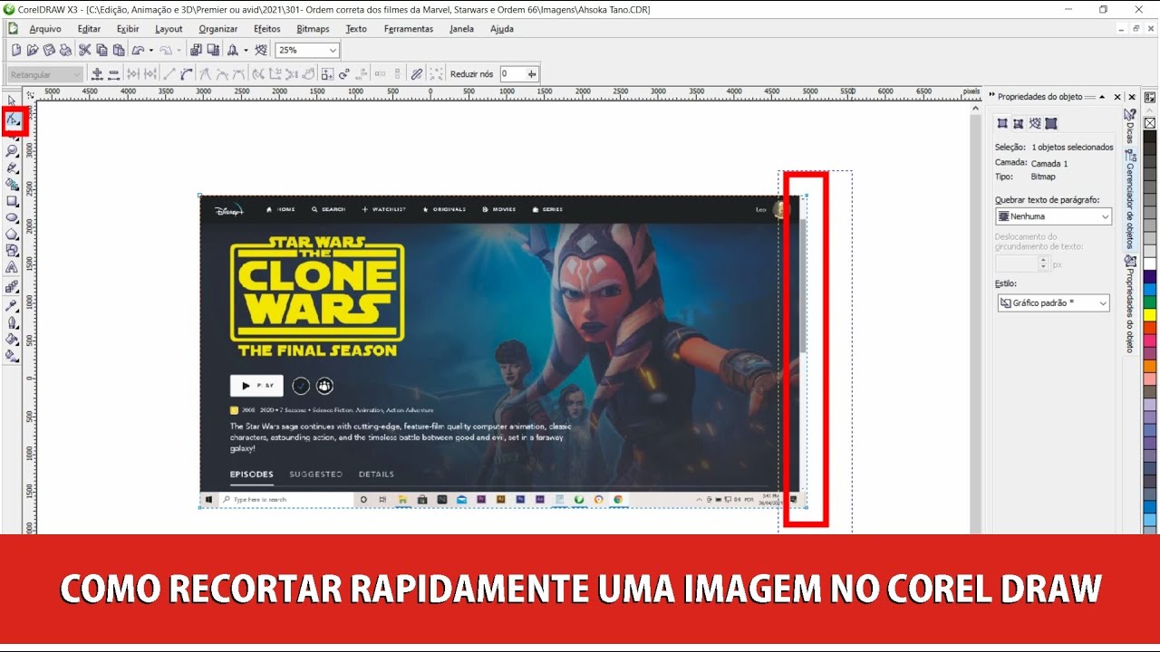 Corel Draw dica 7: Como recortar rapidamente uma imagem no Corel! - YouTube