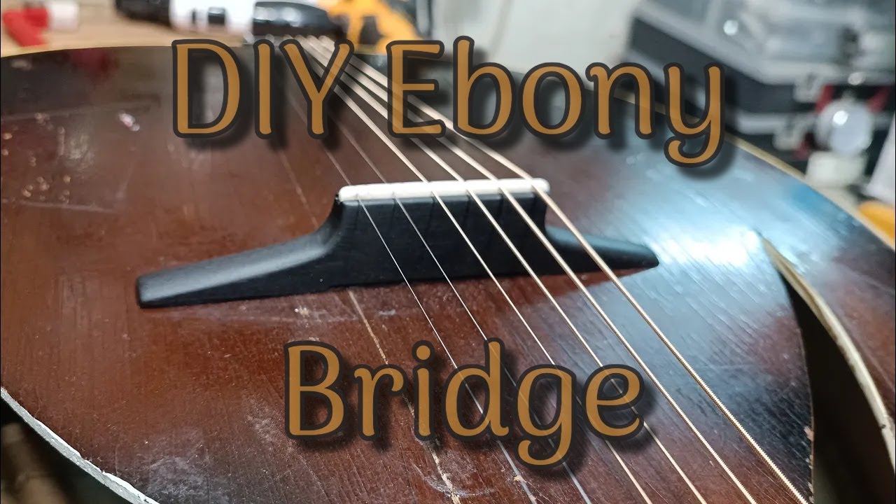 DIY Guitar Ebony Bridge - YouTube