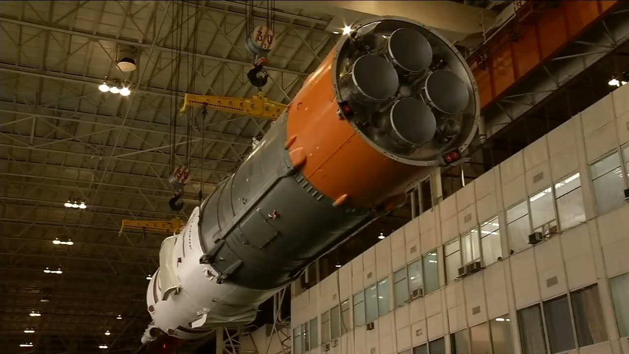 the expedition 43 soyuz spacecraft is prepared for launch - YouTube
