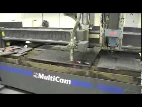 MultiCam 6000 Series CNC Plasma Bevel Drill and Tap - YouTube