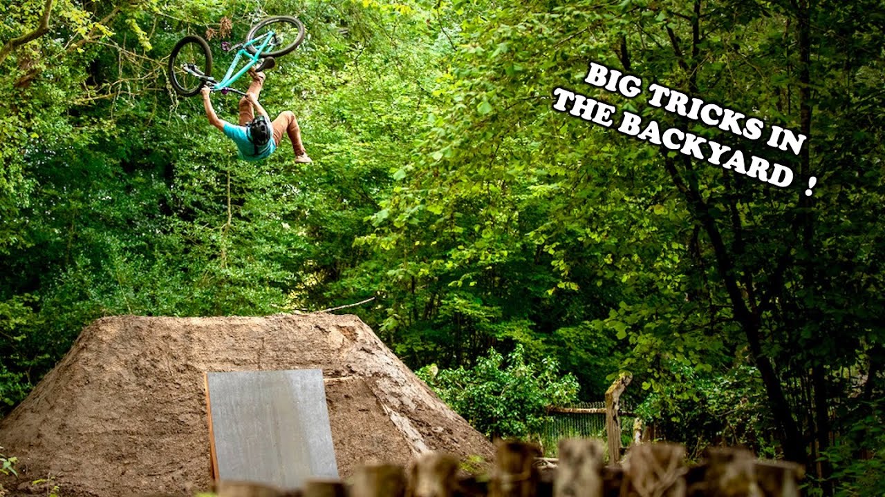 HUGE SESSION in the Backyard on the New Rebuilt Trick Jump! - YouTube