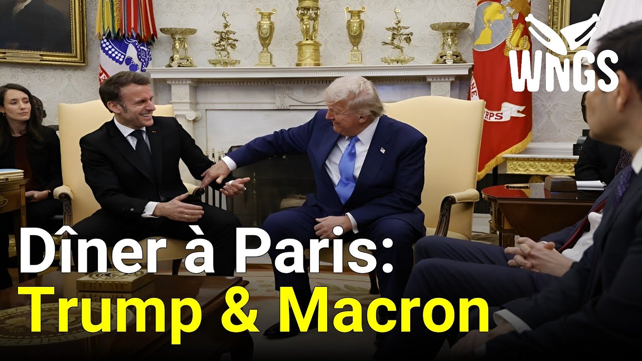 Donald Trump se moque avec humour d’un dîner avec Emmanuel Macron à ...