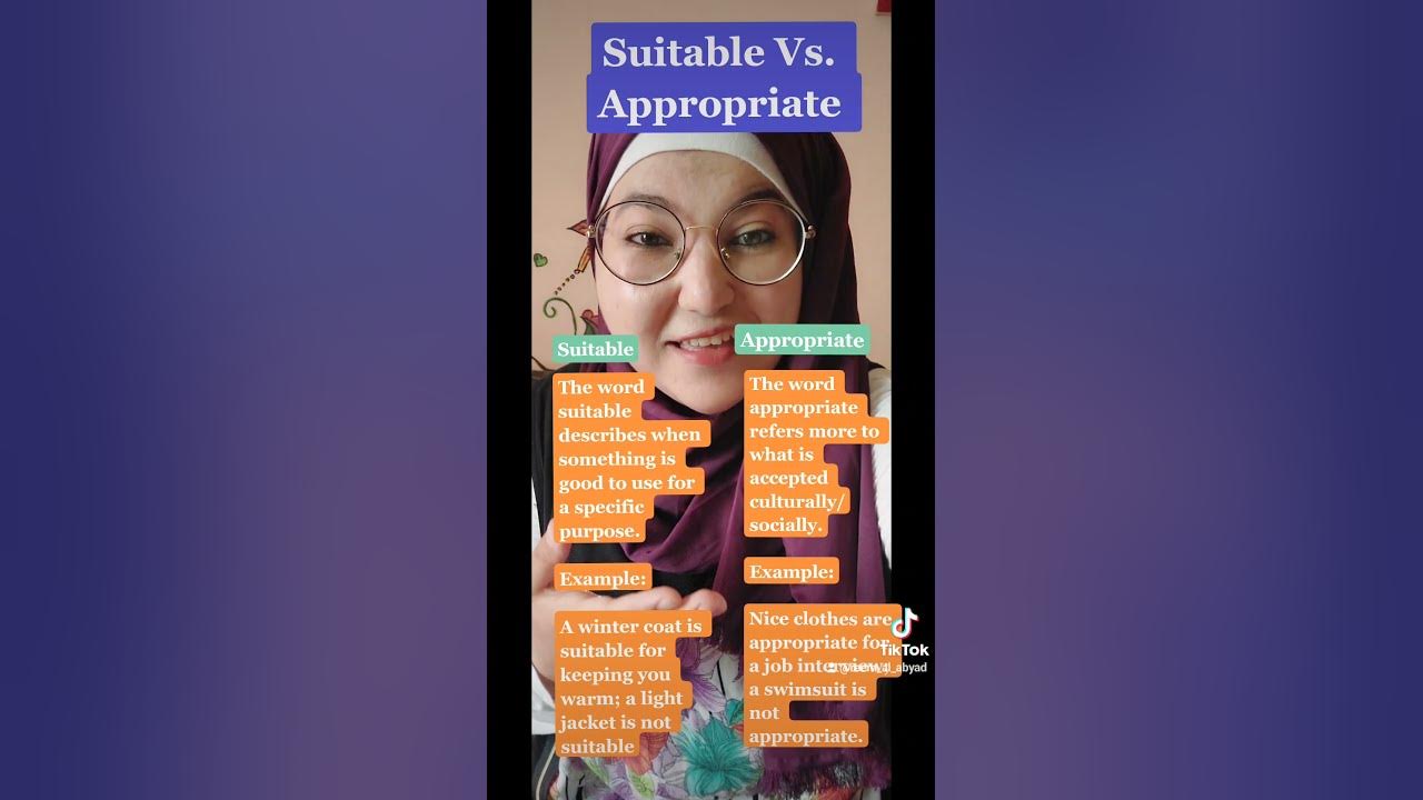 Suitable Vs Appropriate YouTube suitable-vs-appropriate-youtube