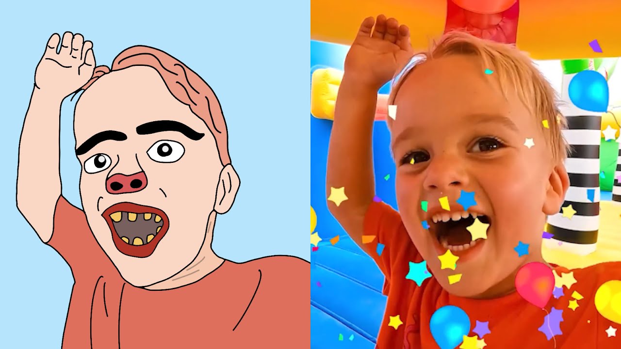 Vlad and Niki - funny cartoon drawing meme 😂 - YouTube