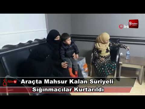 Araçta Mahsur Kalan Suriyeli Sığınmacılar Kurtarıldı 15 Ocak 2019 8gunhaber 1