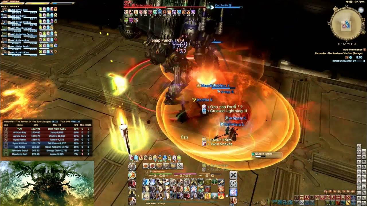 A8S Clear (MNK PoV) | Final Fantasy XIV: Heavensward - YouTube