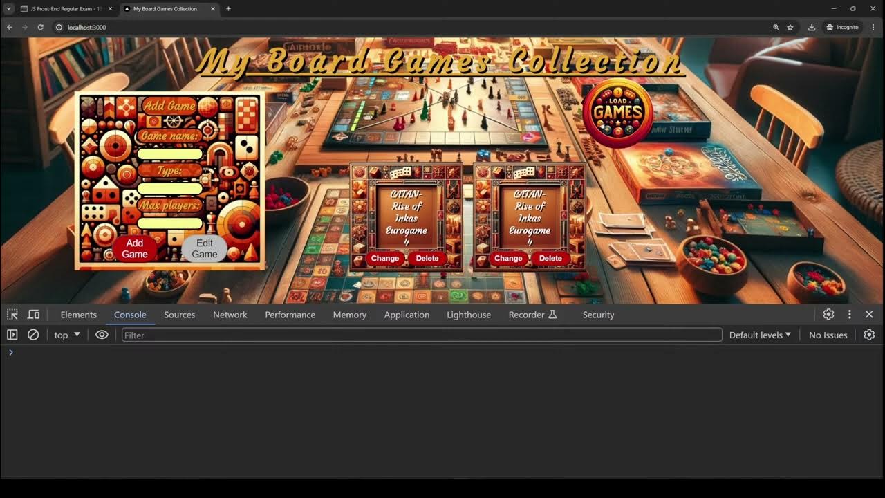 SoftUni Front-End - 03.My Board Games Collection - JS Front-End Regular Exam 13 April 2024 - YouTube