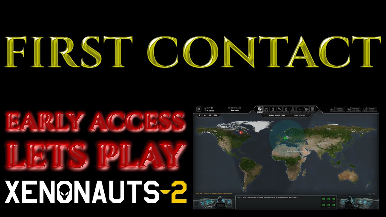 FIRST CONTACT - Let's Play XENONAUTS 2 Early Gameplay Ep 01 - YouTube