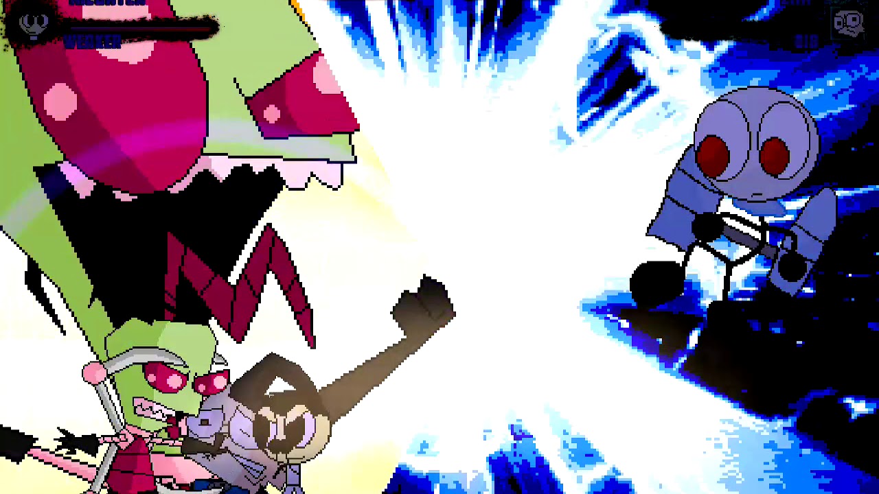 Mugen Request Megaten and Weaker vs Zim and Dib - YouTube