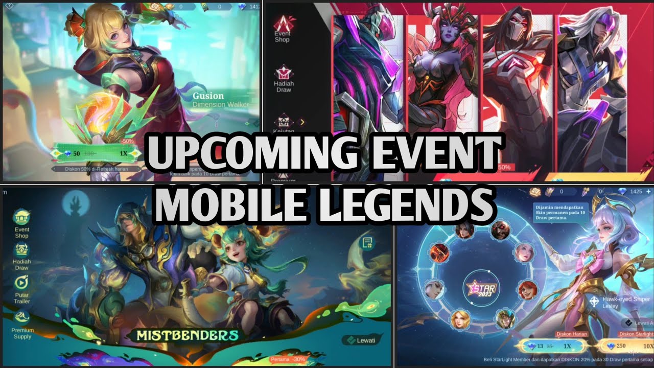 UPCOMING EVENT MOBILE LEGENDS, EVENT 11.11,EVENT MISTBENDERS,ANUAL STARLIGHT,ABYSSAL WINGS - YouTube