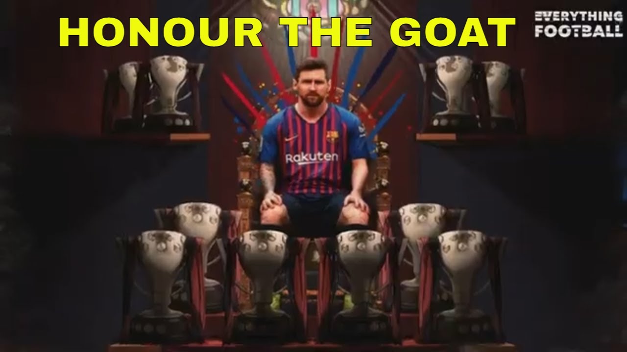 Barcelona MUST honour the GOAT Lionel Messi - YouTube