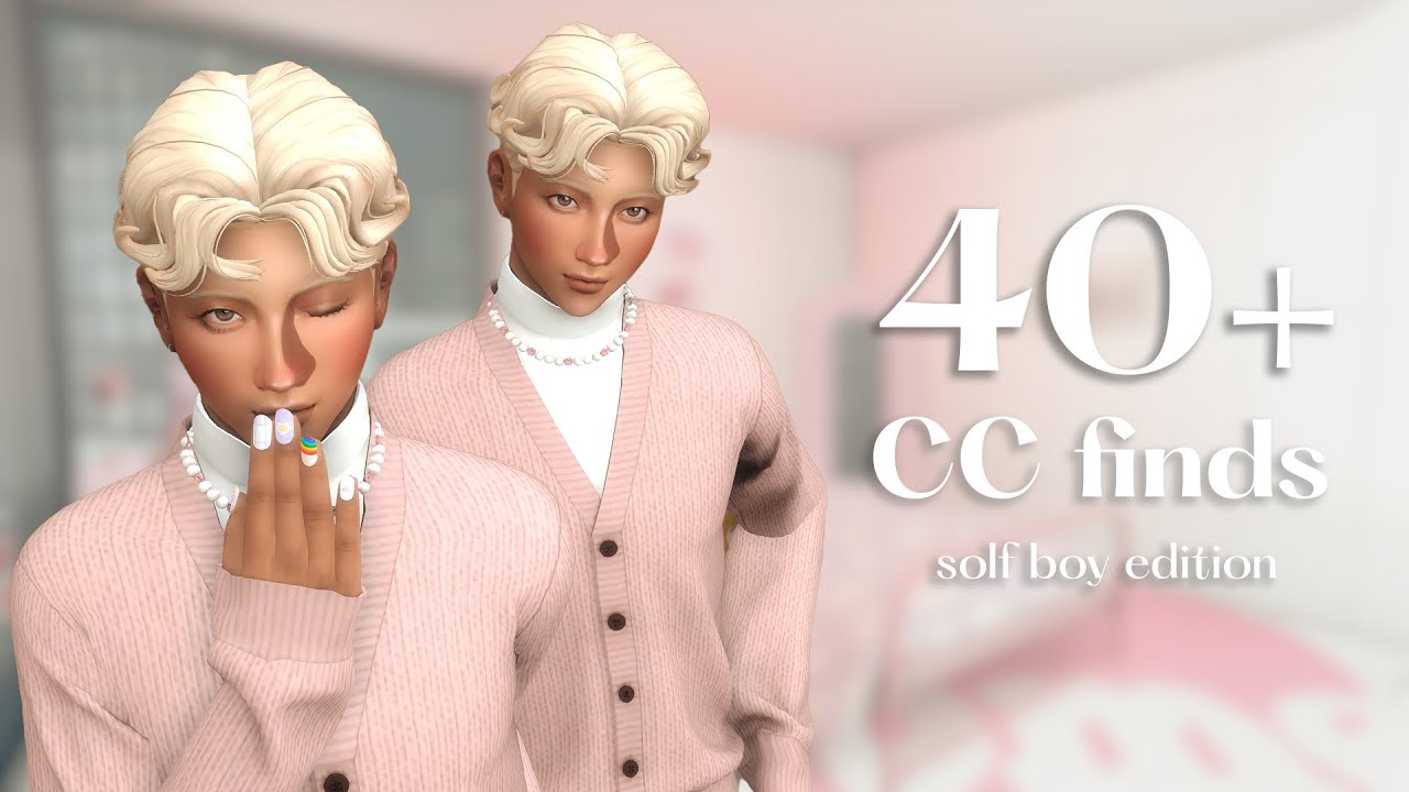 40+ soft boy CC haul with links 🌟The Sims 4 Custom Content finds - YouTube