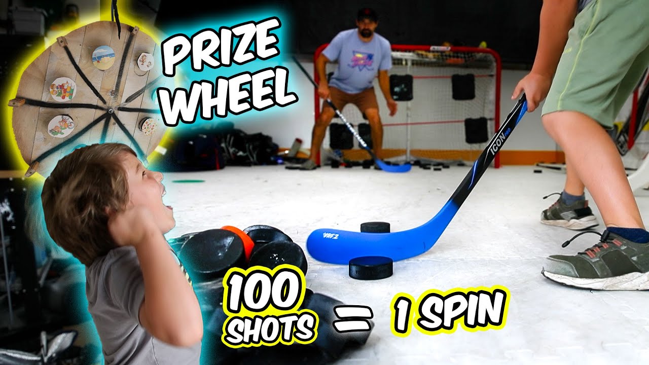 Challenging Mason to shoot 100 PUCKS A DAY! - YouTube