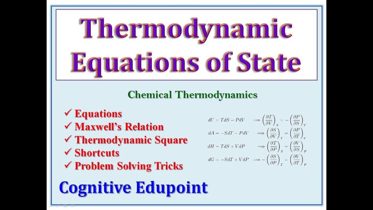 Equations Of State Thermodynamics Maxwell s Relations PG TRB equations-of-state-thermodynamics-maxwell-s-relations-pg-trb