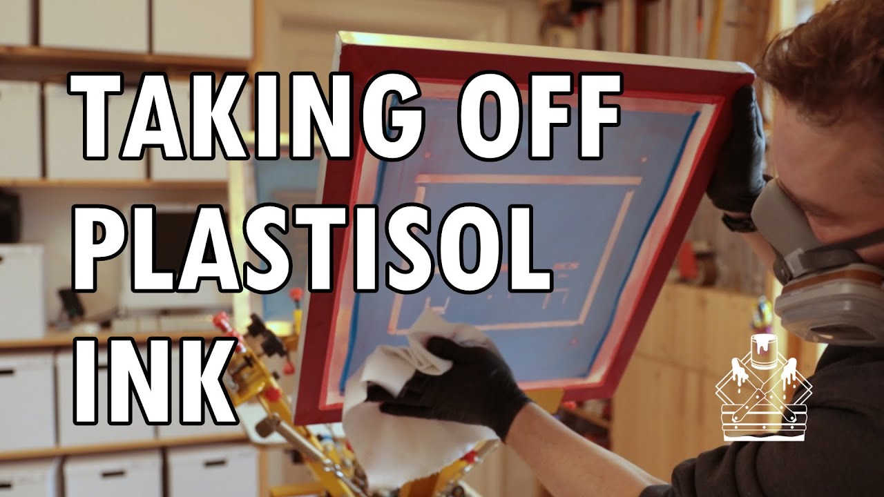 Taking off plastisol ink - YouTube