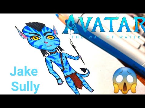 Drawing Jake Sully from Avatar 2 The Way of Water - YouTube