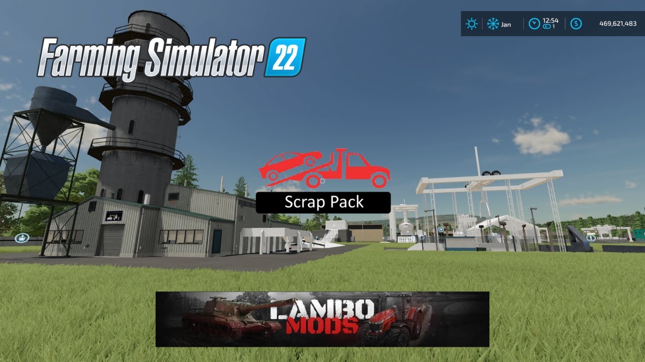 Farming Simulator 22 Lambo Mods Scrap Yard - YouTube