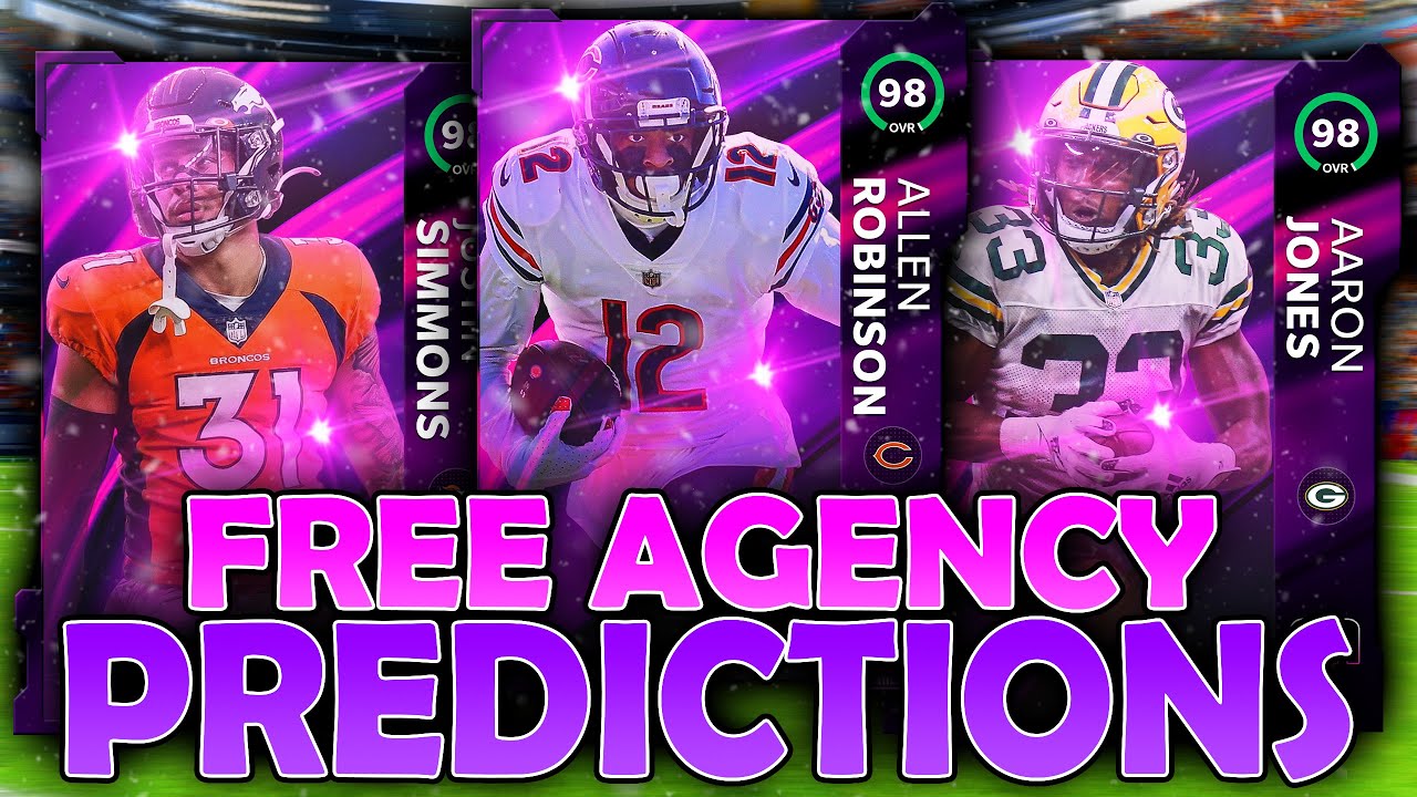 MY FREE AGENCY PROMO PREDICTIONS - Madden 21 Ultimate Team "Free Agency ...