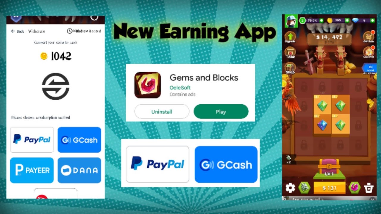 ₱150[Gcash]GemsAndBlocks- Earn Free Gcash Money Sa PagMemerge Ng Gems # ...