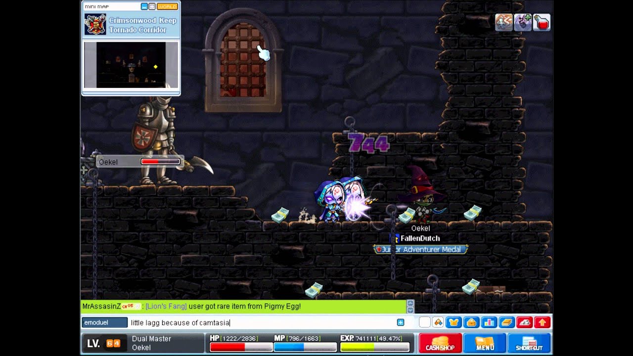 MapleStory - Dual Blade Training at Windraiders - YouTube