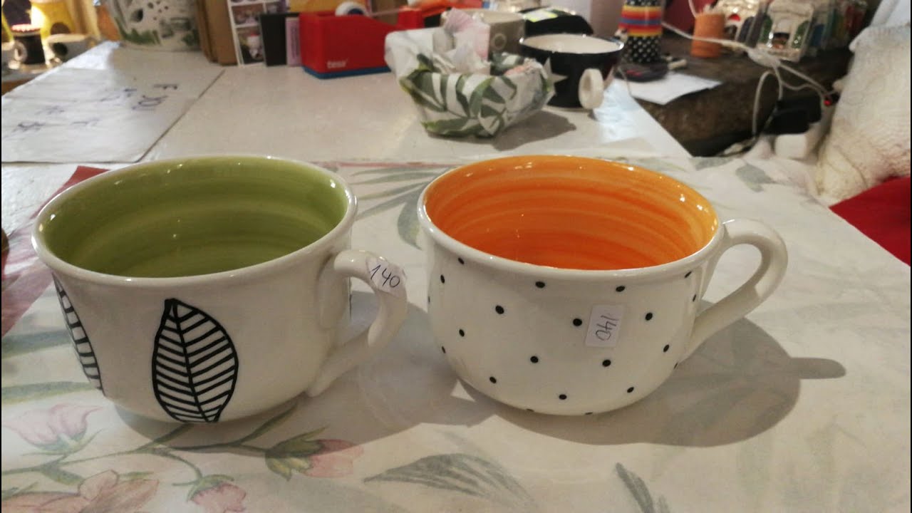 76. How to make perfect EASY dots on your ceramic - 4 methods - YouTube