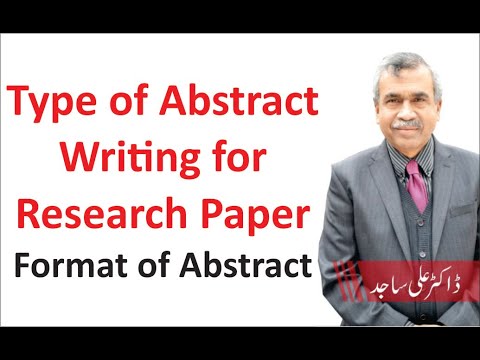 Types of Abstract Writing for Research Paper || Format of Abstract ...