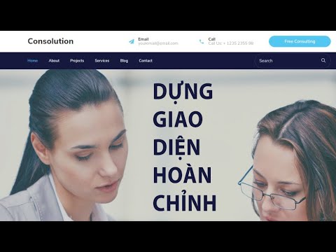 Hướng dẫn dựng giao diện hoàn chỉnh với HTML CSS - YouTube