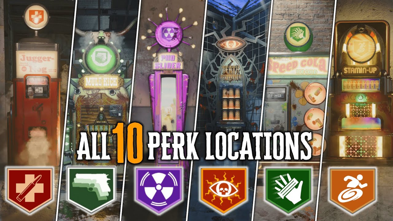 ALL PERK LOCATIONS on FORSAKEN - Cold War Zombies Beginner Guide (Black ...