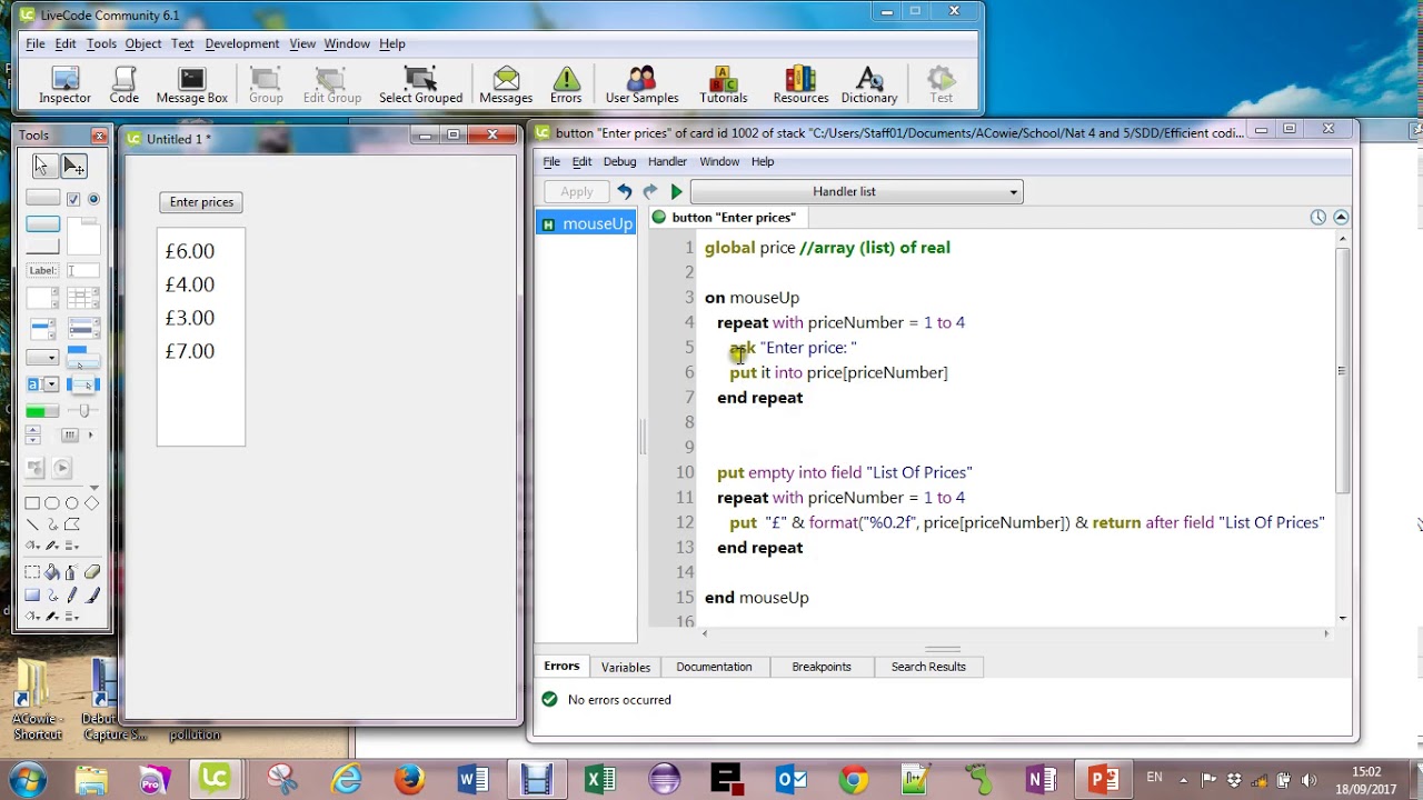 Efficient coding pt 3 combining loops - YouTube