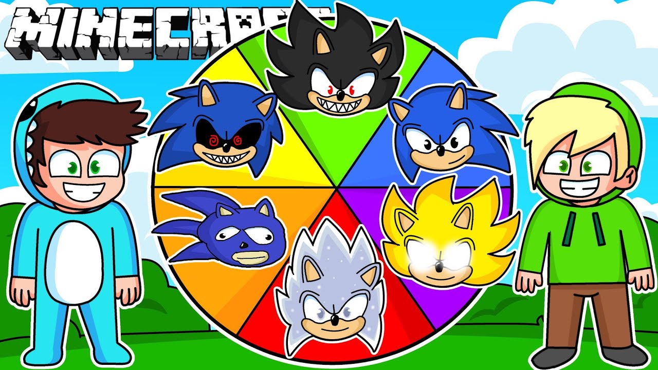 RULETA de SONIC LEGENDARIOS en MINECRAFT 💥 MILO vs ADRI en PUERTAS ...