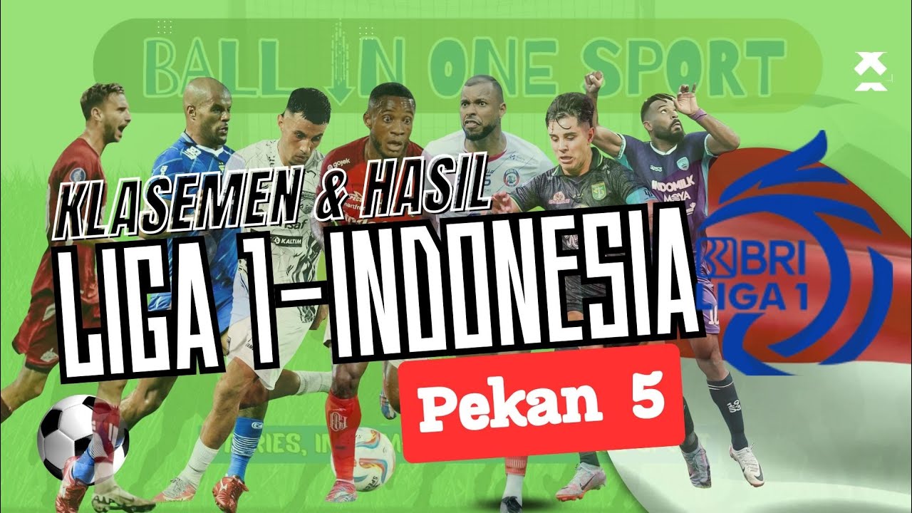 Klasemen & Hasil Pertandingan Liga Indonesia 2024-2025 Pekan ke 5 - YouTube