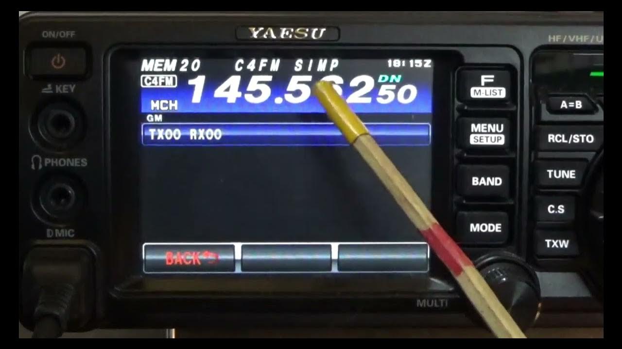 Setting up Yaseu FT991A Group Monitor “GM” and DG-ID C4FM Communications - YouTube