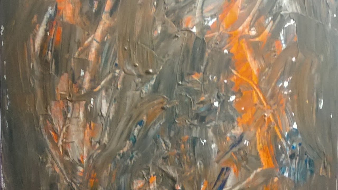 Oliver Bebbington (Who there). Surreal automatism ABSTRACT PAINTING ...