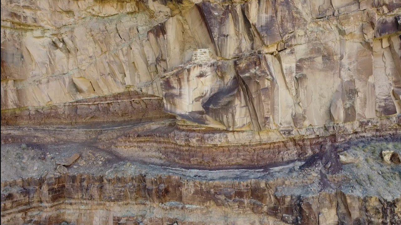 Structure from an ancient civilization on a steep cliff edge,how did ...