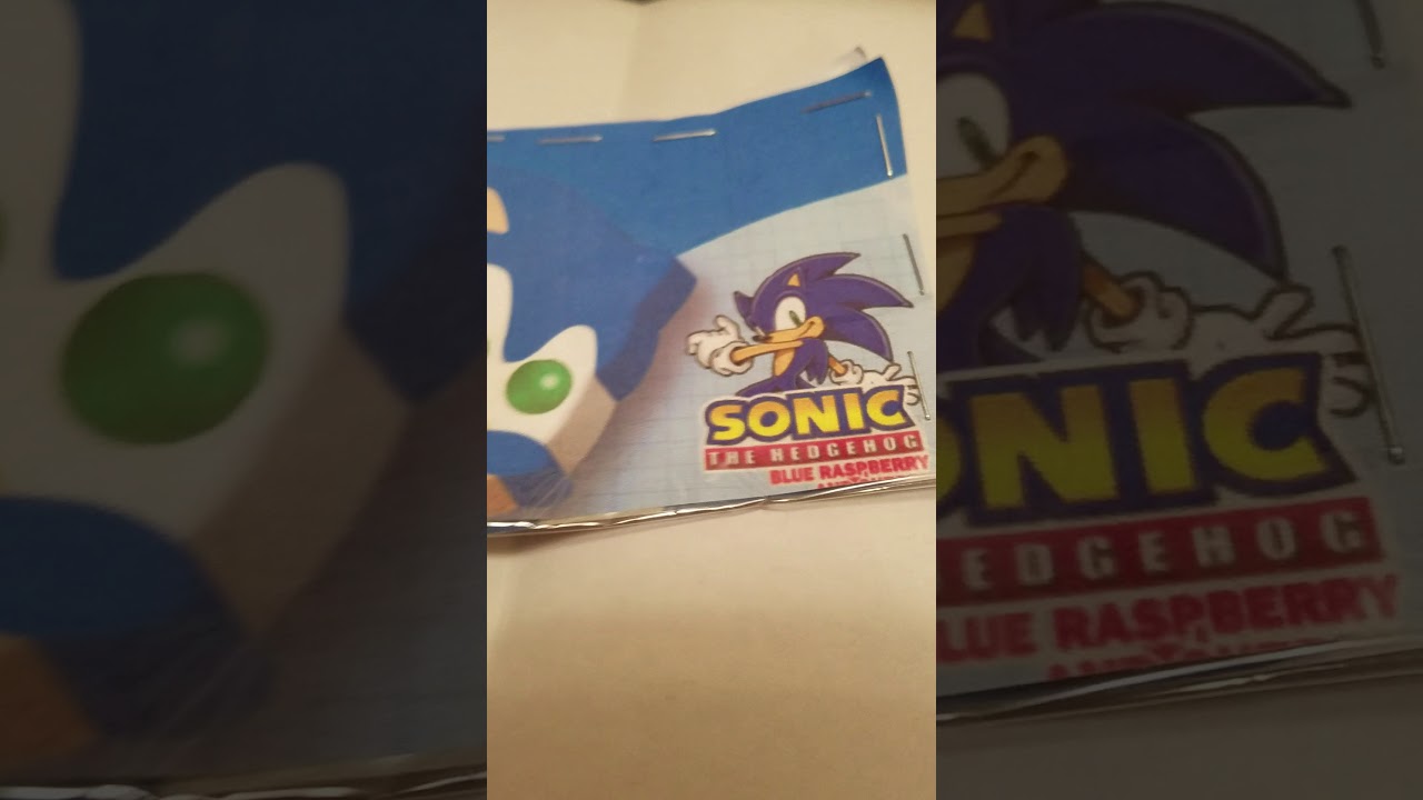 The paper version of the Sonic the Hedgehog popsicle Gumball eyes out ...