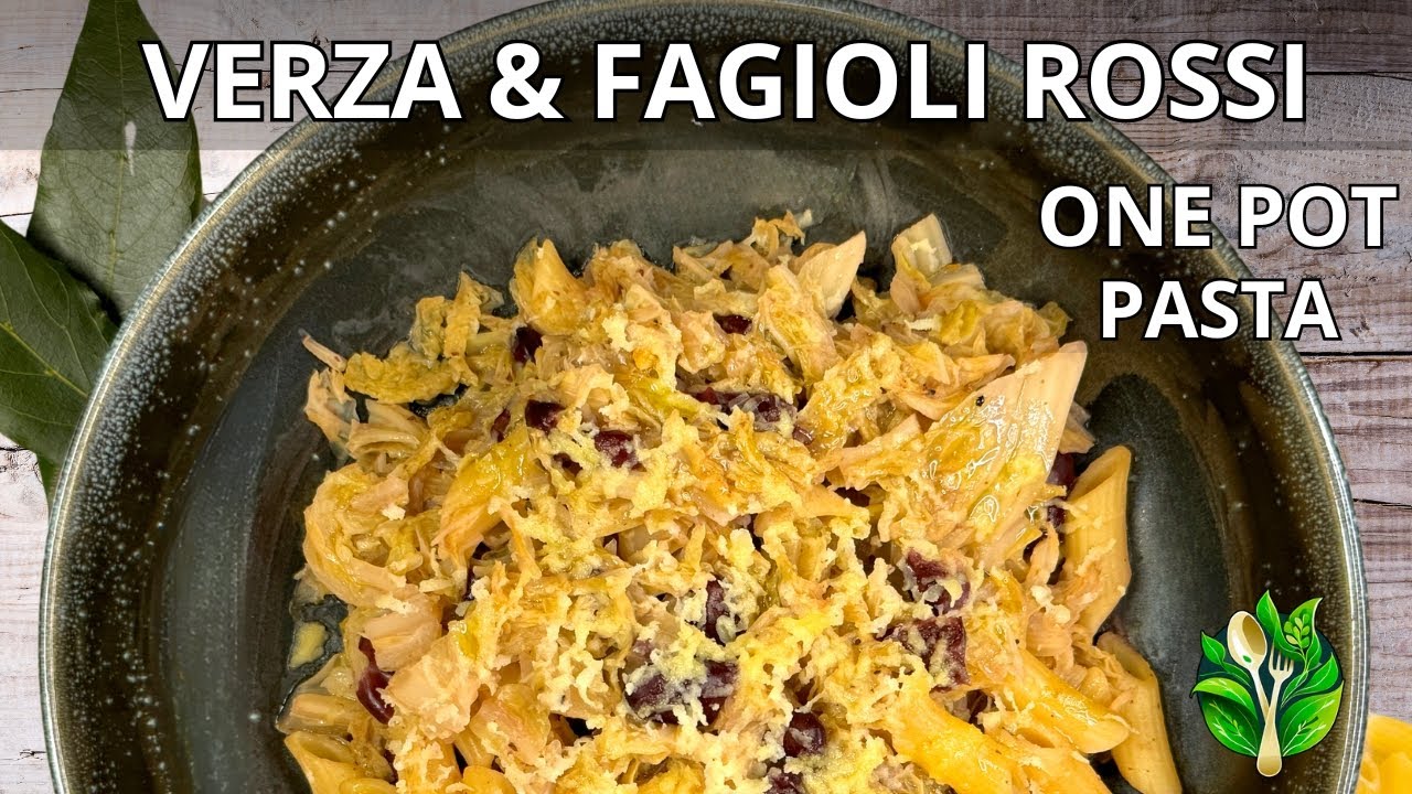 One pot: Pasta risottata verza e fagioli rossi | Una pentola e la pasta ...