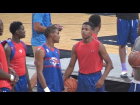 Seventh Woods & Dennis Smith Jr Go At It! Dunk Session at NBPA Top 100 Camp