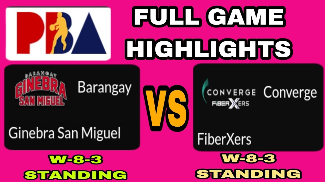 GINEBRA VS CONVERGE GAME HIGHLIGHTS 11-30-22 | MANILA KLASIKO GINEBRA ...