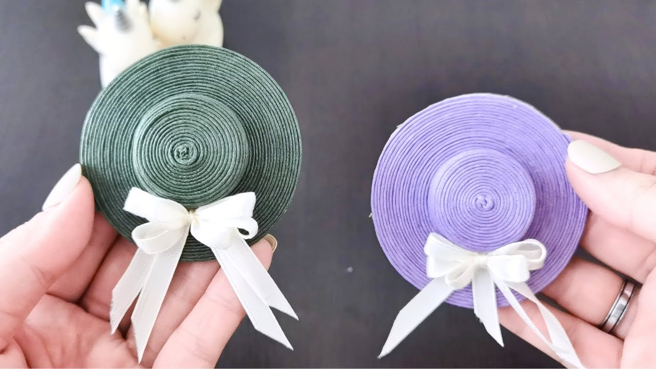 DIY Origami mini Hat | Cap | 如何制作迷你帽子#origami #hat #diy #craft #paper ...