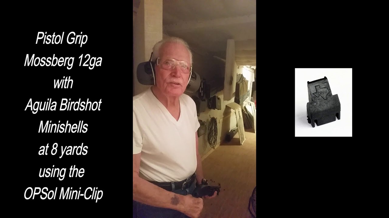 Mossberg 12ga w/ OPSol Mini-Clip and Aguila Minishells - YouTube