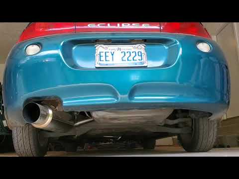 Megan Racing Cat-back exhaust 97 Eclipse GS - YouTube