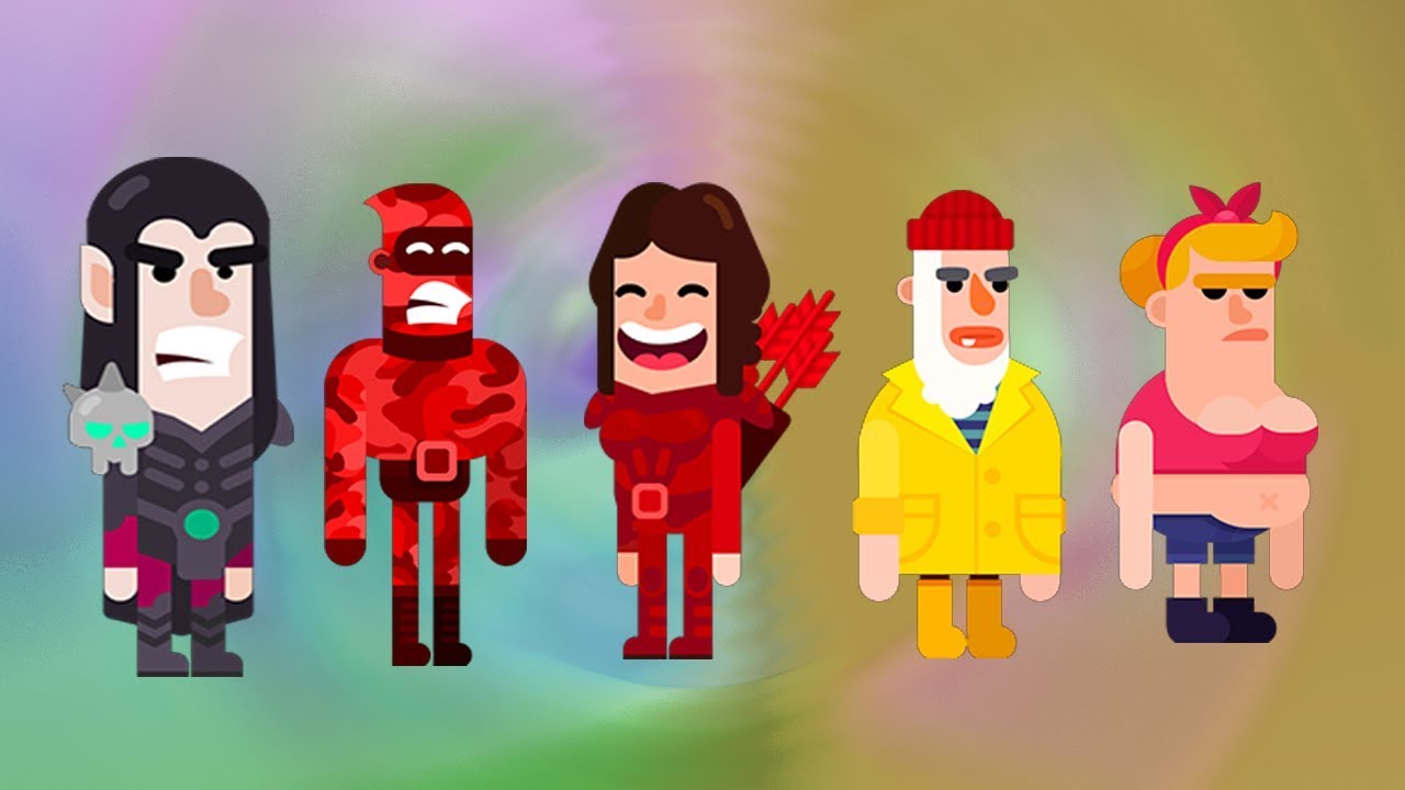 BOWMASTERS ALL Characters Gameplay - YouTube