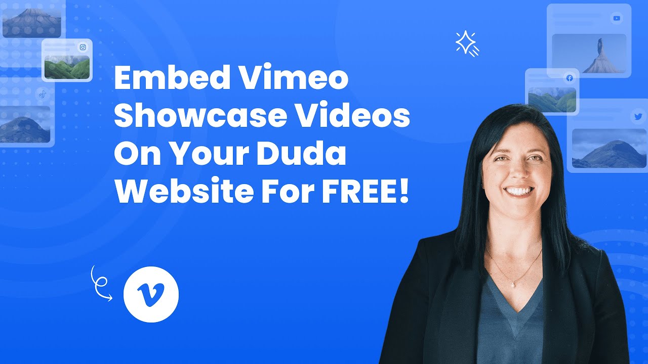 How to embed Vimeo showcase videos on Duda? - YouTube